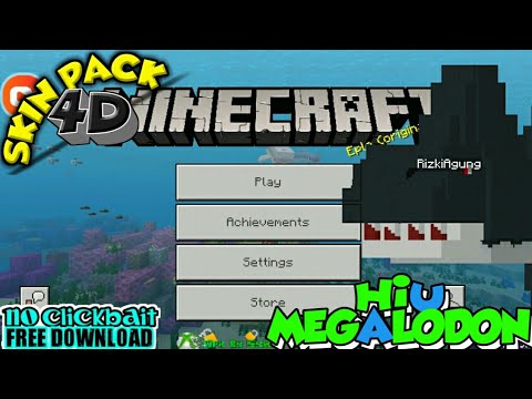 SKIN 4D HIU MEGALODON - MINECRAFT SKINS - YouTube