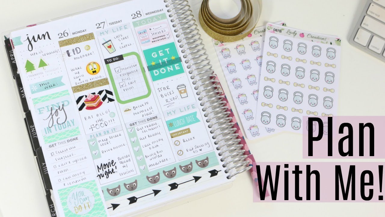 Plan With Me - Happy Planner Sticker Books & Officeworks (Budget ...