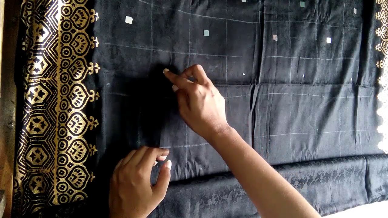 Orna Style|How to Make Designer Dupatta at home|orna designHand ...