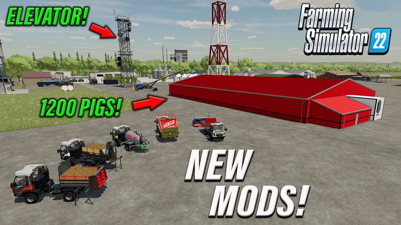 5G ELEVATOR, LOADS of PIGS & MUCH MORE | FS22 | 12+ NEW MODS! (Review ...