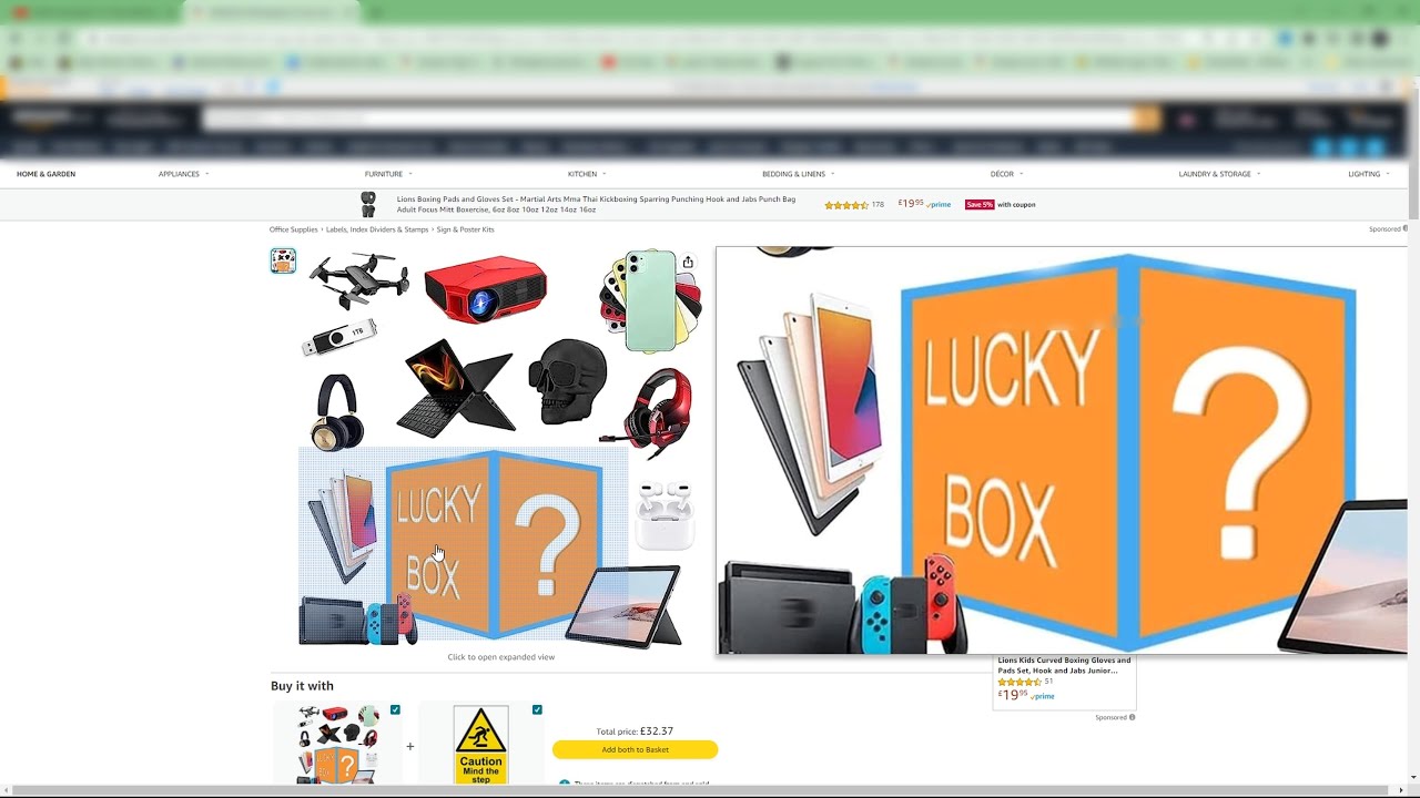 Amazon Return Pallet, Amazon lucky box UNBOXING video (Scam?) - YouTube