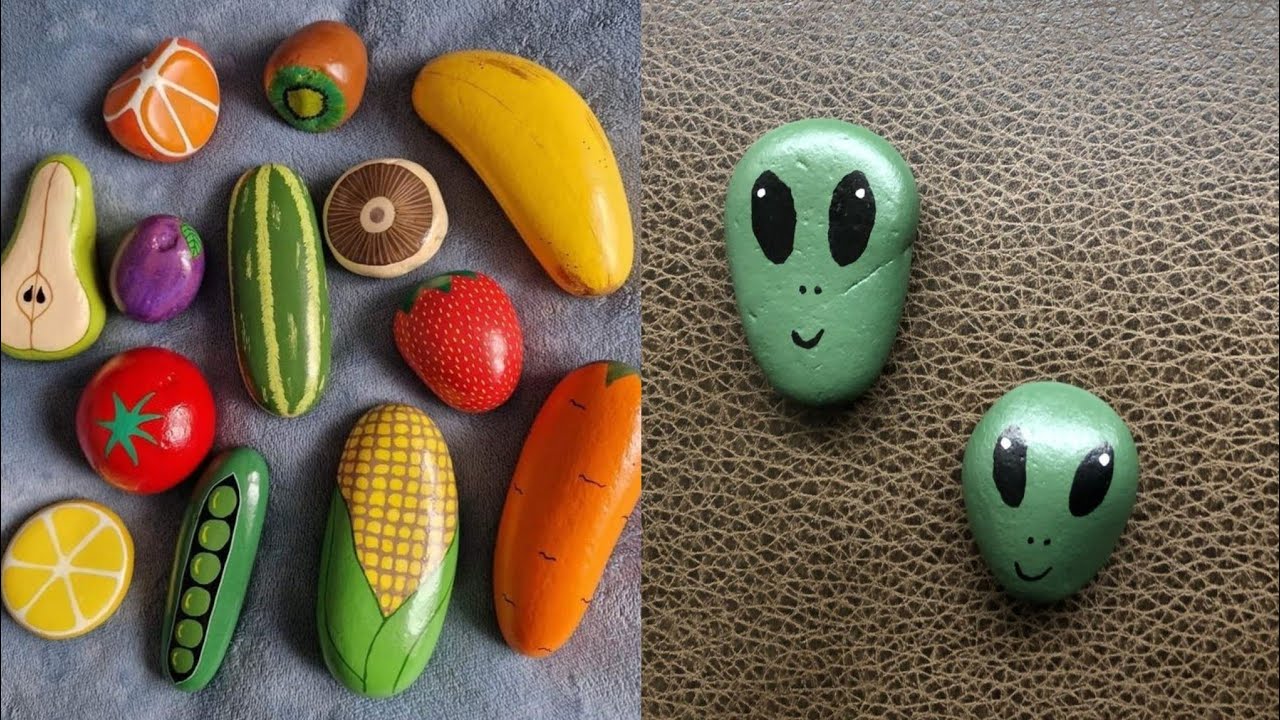 Unique and beautiful pebble stone painting ideas 2025 - YouTube