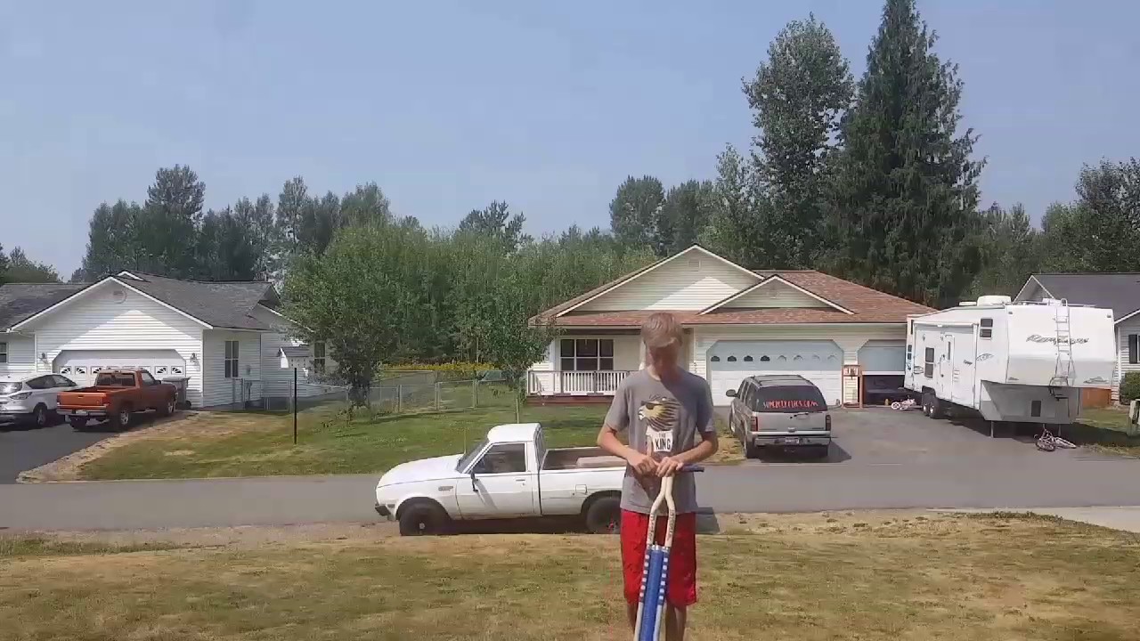 360 Bar Spin pogo stick trick tutorial - YouTube