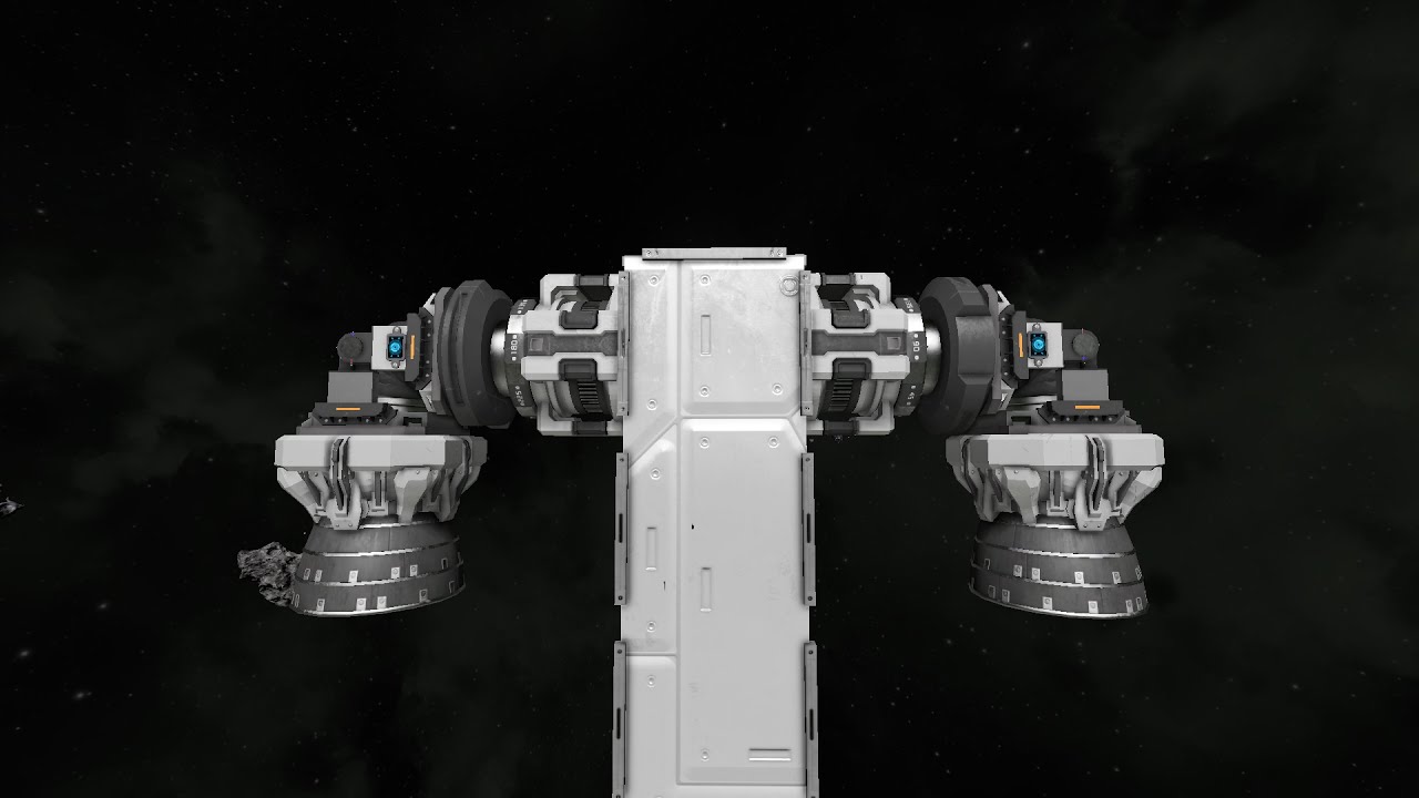 Space Engineers - Thrust vector control script - test 2 - YouTube