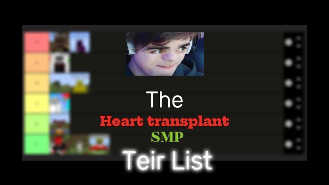 The Heart Transplant SMP Teir List - YouTube