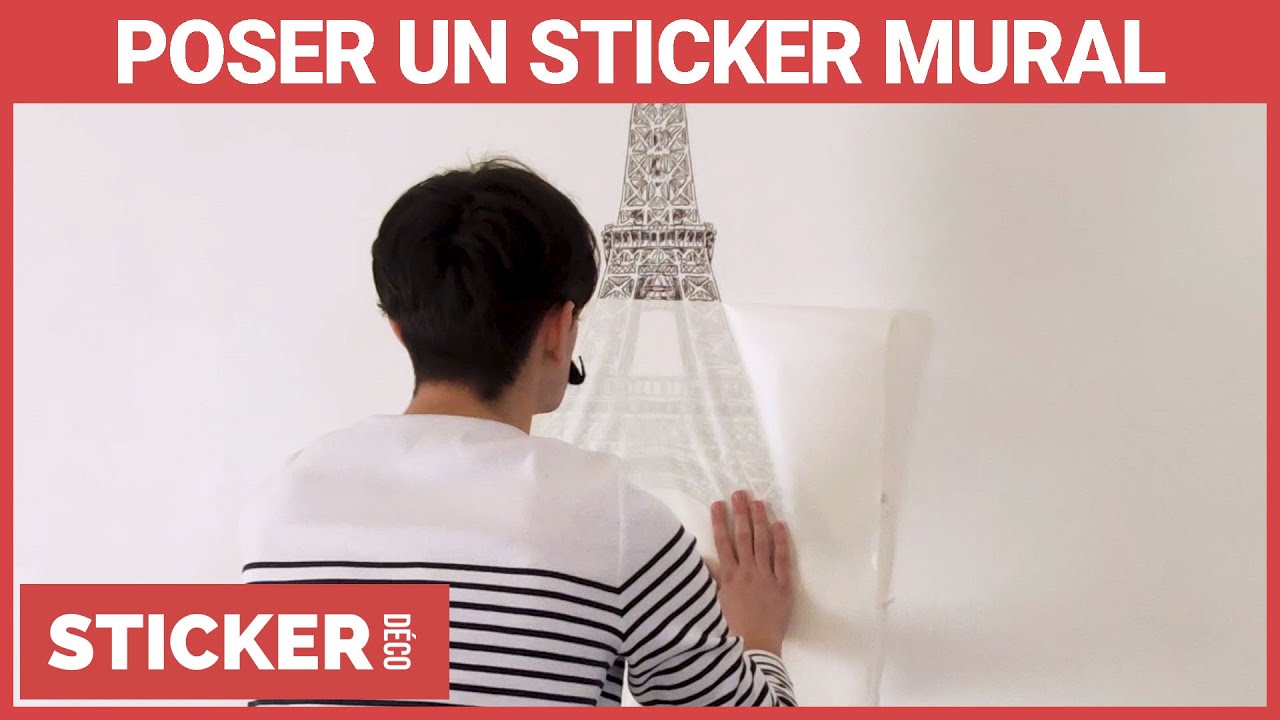 Comment poser un sticker mural | Sticker Déco - YouTube