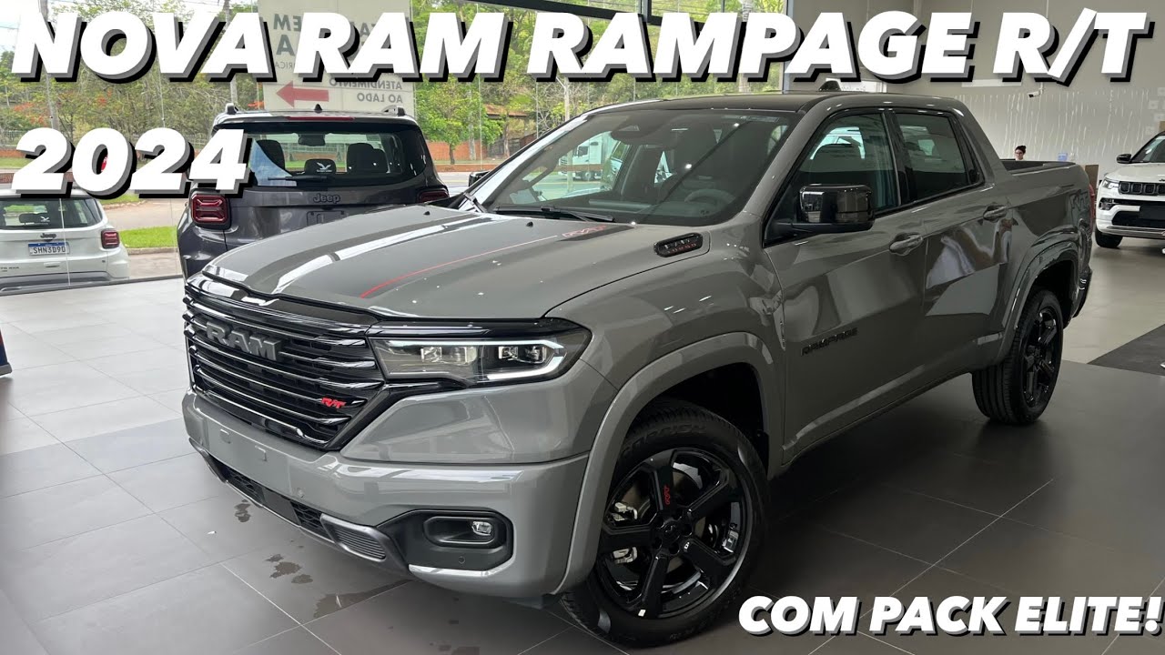 Nova RAM Rampage R/T 2.0 Hurricane 2024 - Versão TOP de linha com Pack ...