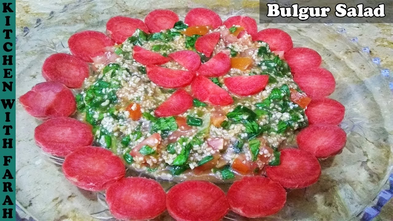 Bulgur Salad Recipe By - Kitchen With Farah - YouTube