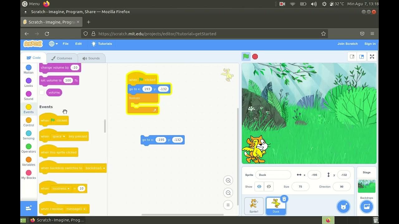 20220807 - game kucing di sosor bebek | tutorial scratch - YouTube