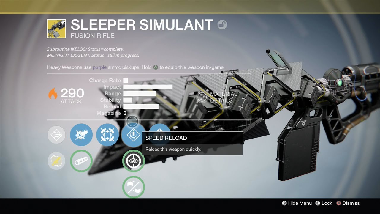 Destiny Taken King Exotic Fusion Rifle Sleeper Stimulant - YouTube