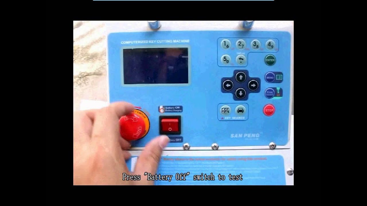 how to charge A7 key cutting machine battery(with dub and subtitle ...