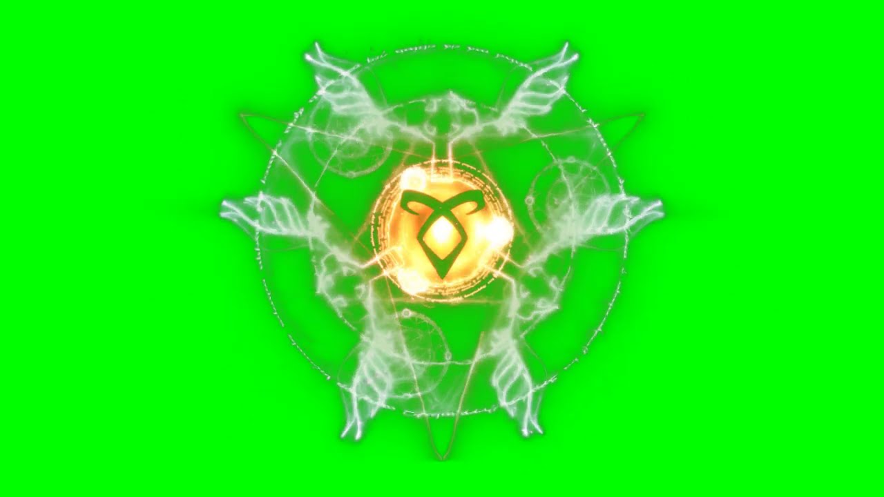 Green screen magic circle angelic - YouTube