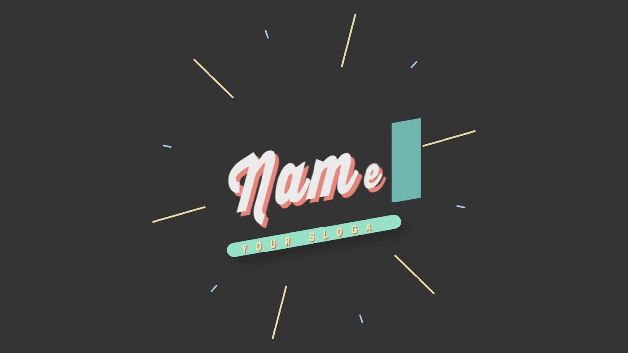 2D Intro #15 | AE Free Template - YouTube