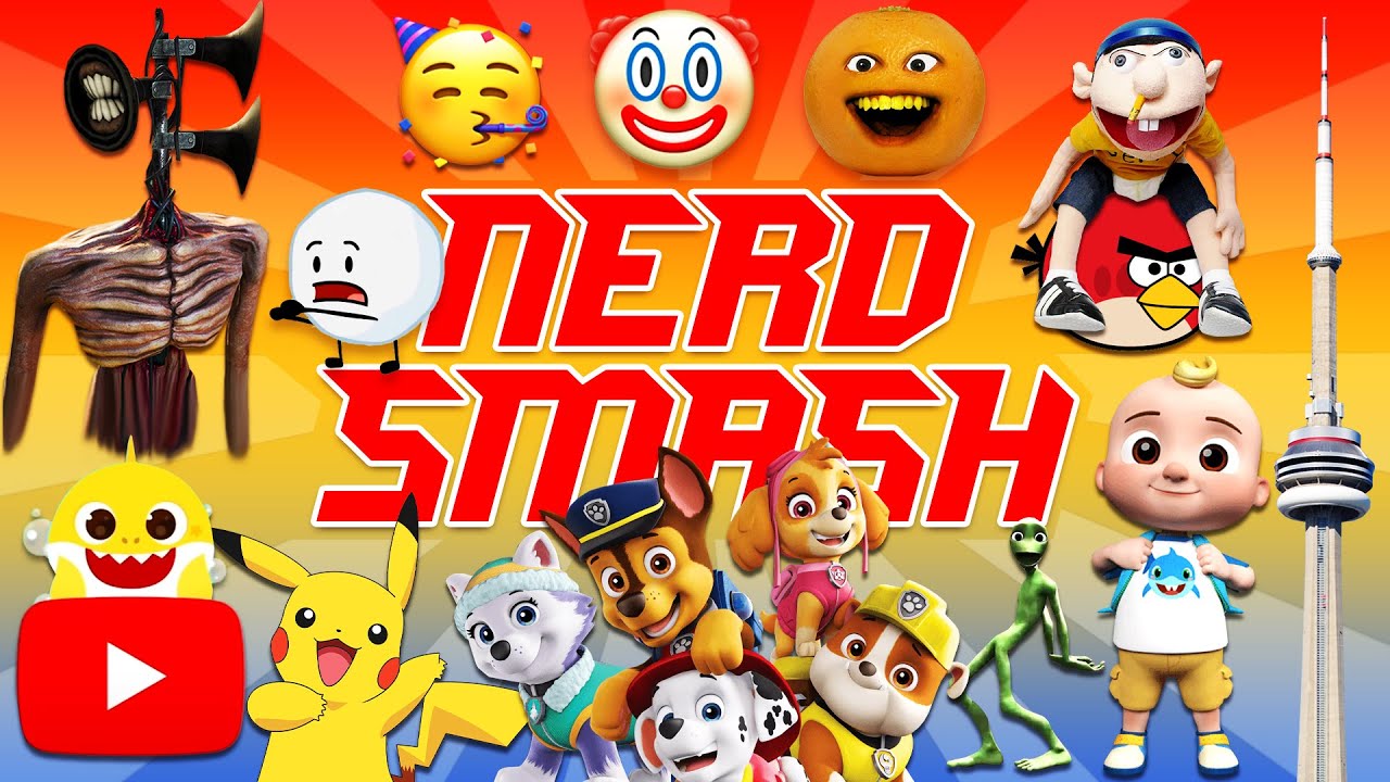 Cocomelon, Pikachu, Siren Head, Paw Patrol NERD SMASH AND MORE!! | The ...