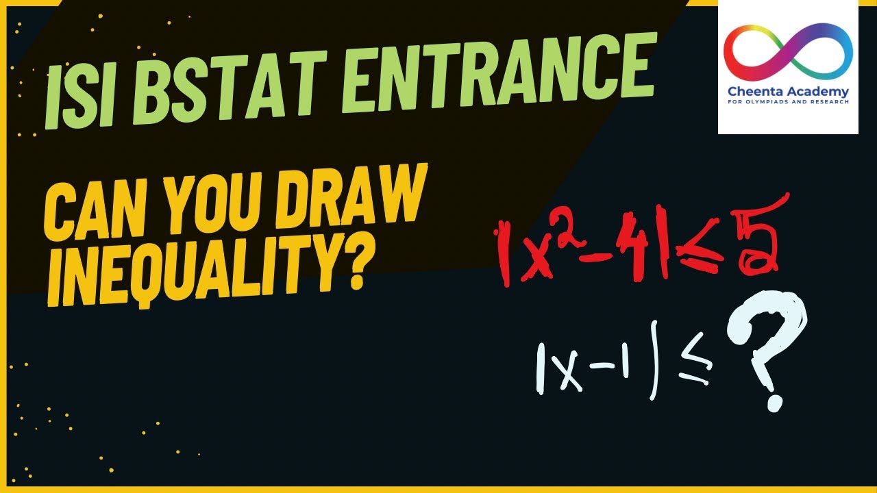 How to Tackle Absolute Value Inequality | ISI BStat Entrance 2013, Obj ...