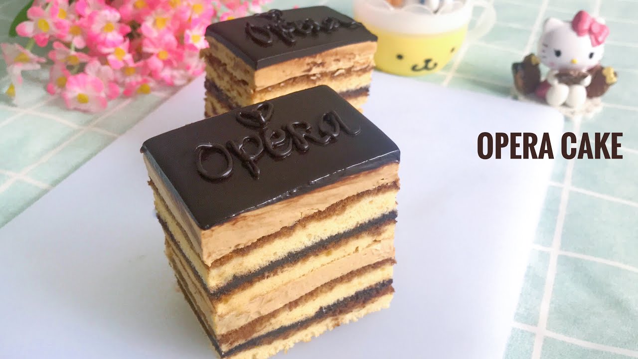 OPERA CAKE | Kue Lapis Kopi & Cokelat ala Perancis - YouTube