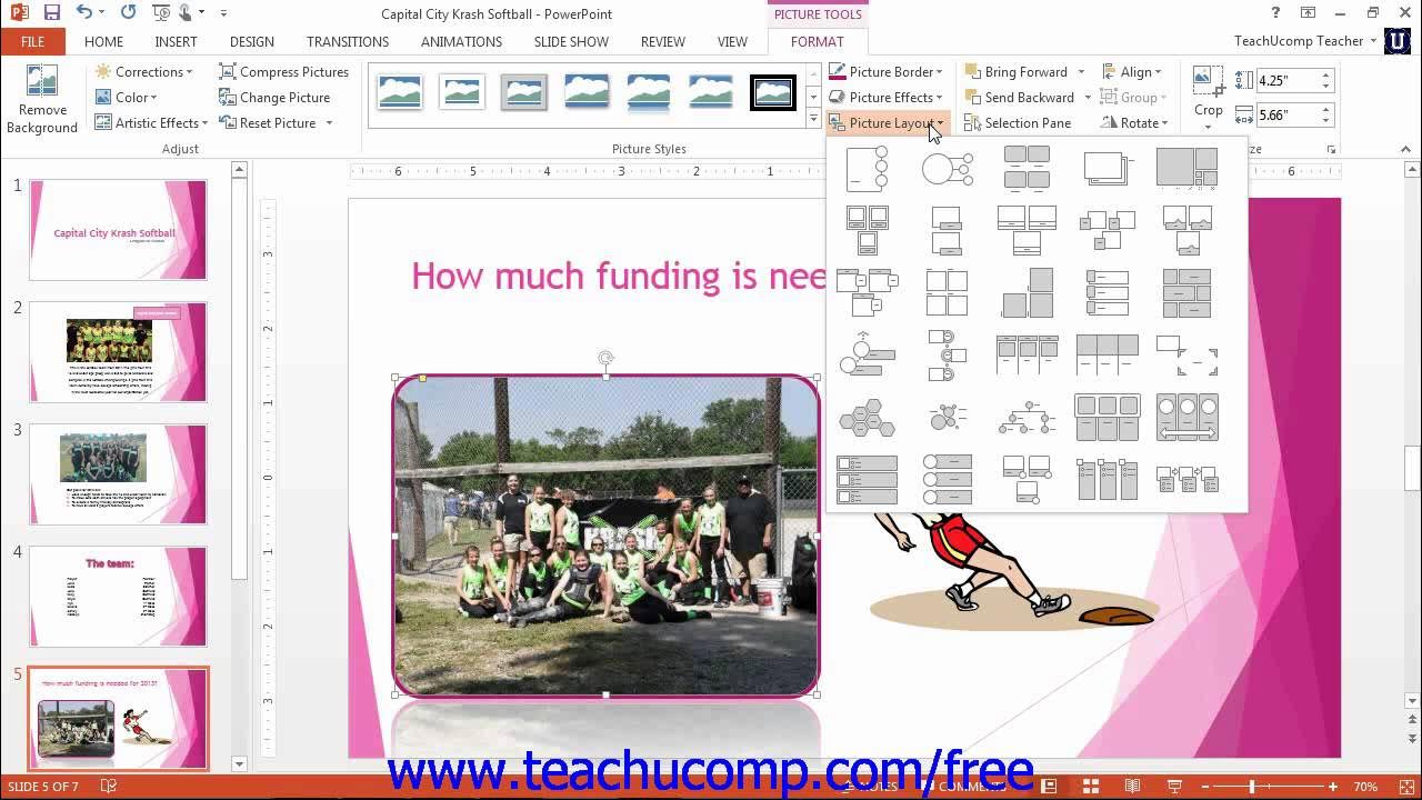 PowerPoint 2013 Tutorial Using Picture Tools-2013-2010 Only Microsoft ...