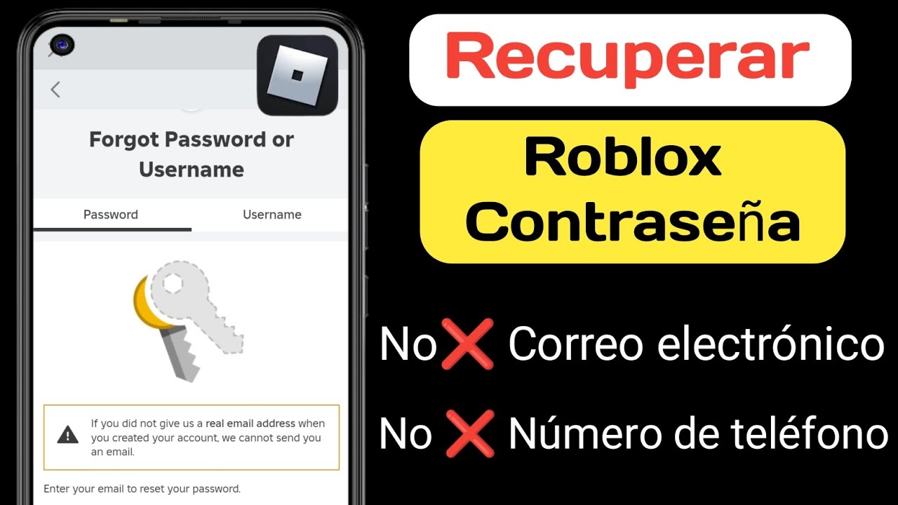 Cómo restablecer su contraseña de Roblox sin correo electrónico ...