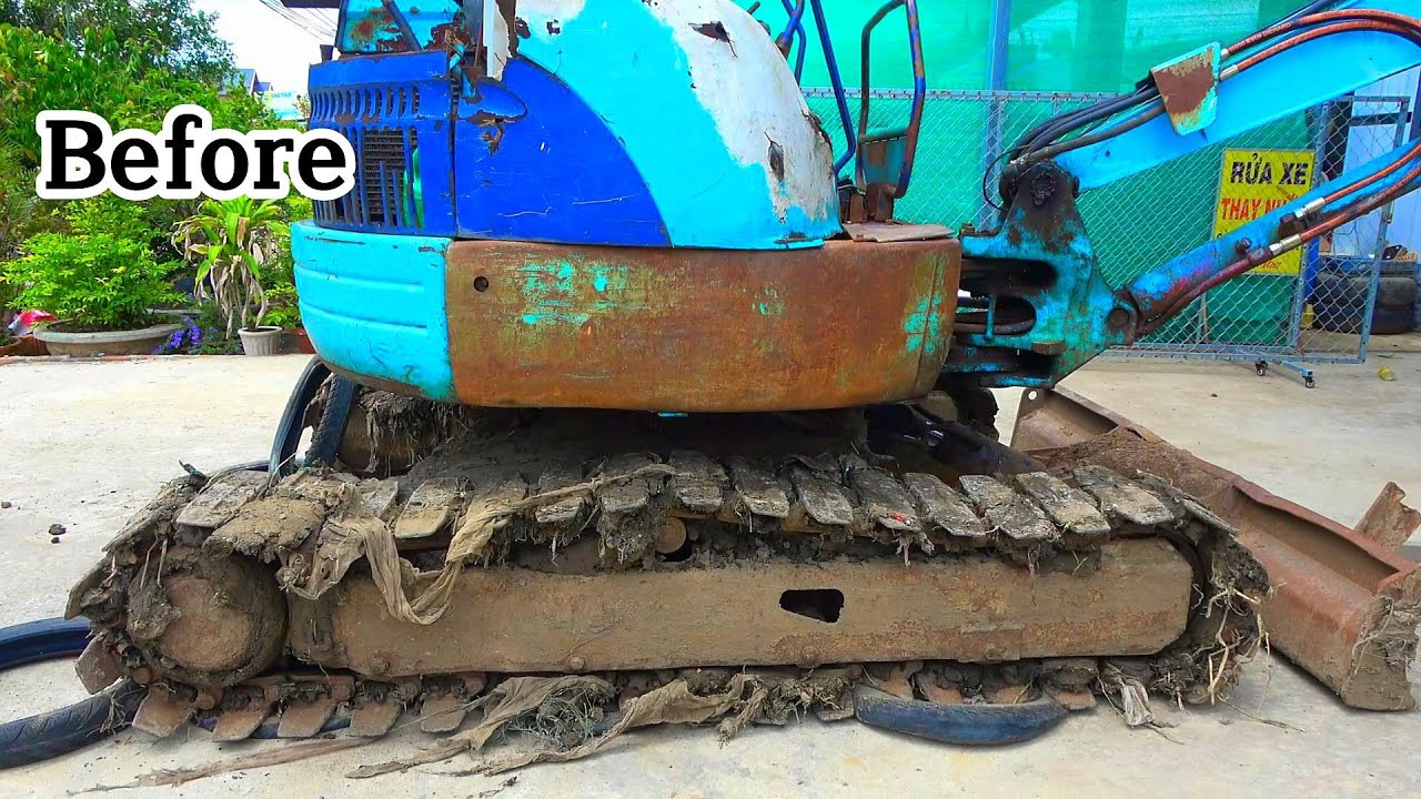 Restore The Dirtiest Crane Ever With a High - Pressure Washer - YouTube