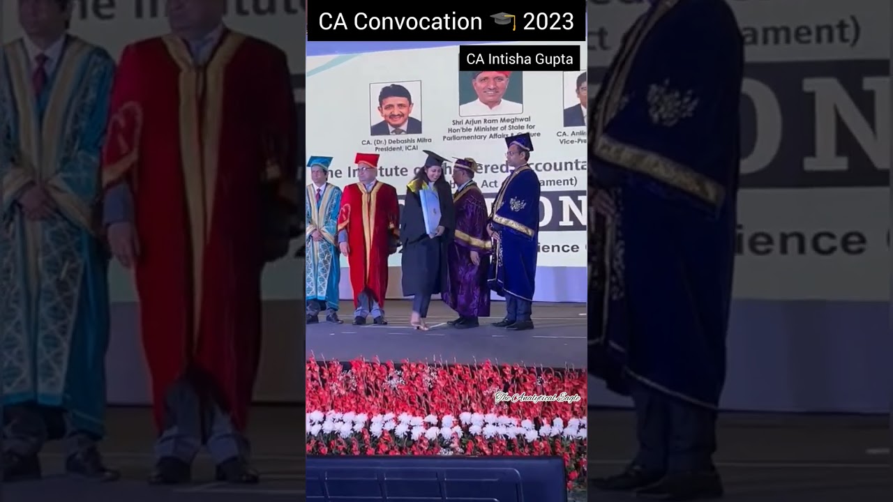 CA🎓 Convocation 2023 | Ca Intisha Gupta || CA Motivation - YouTube