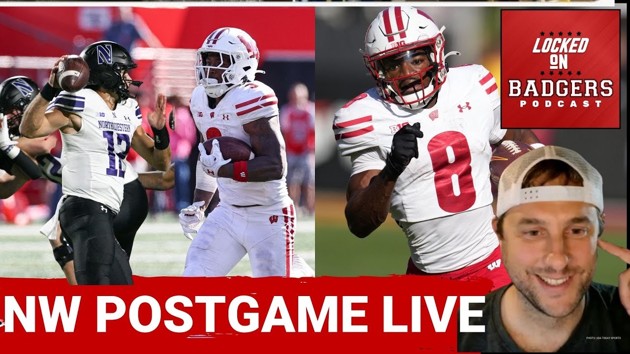 Wisconsin Badgers and Northwestern Wildcasts football LIVE postgame ...
