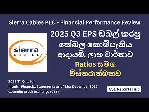 SIRA Q3 2025 Analysis: Sierra Cables Earnings Report | Rs 2.08B Profit Performance | CSE Reports Hub