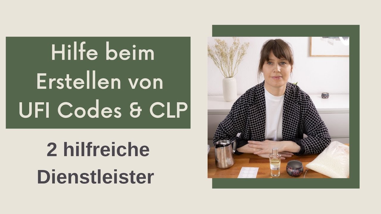 Hilfe beim Erstellen von UFI Codes & CLP I Ich habe zwei Dienstleister ...