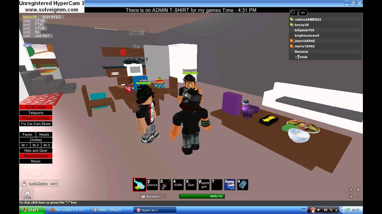 House party on ROBLOX - YouTube