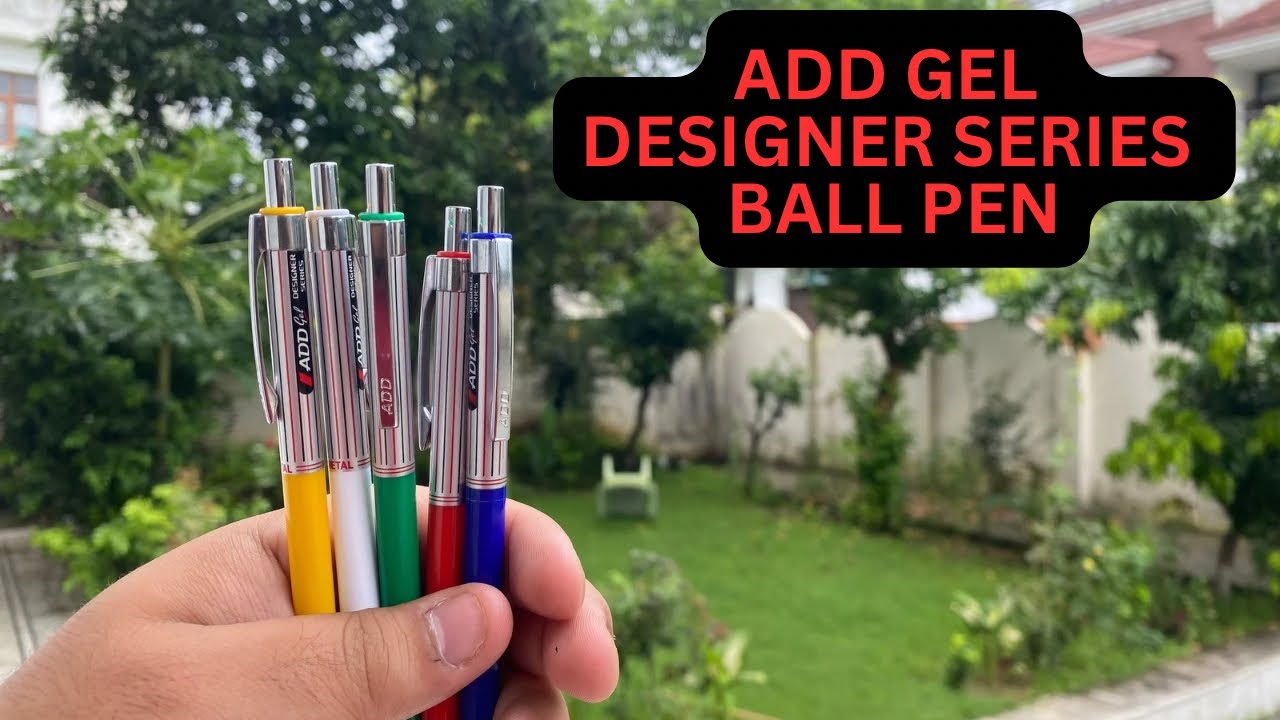 Add gel designer series pen | best retractable mechanism pen | add gel ...