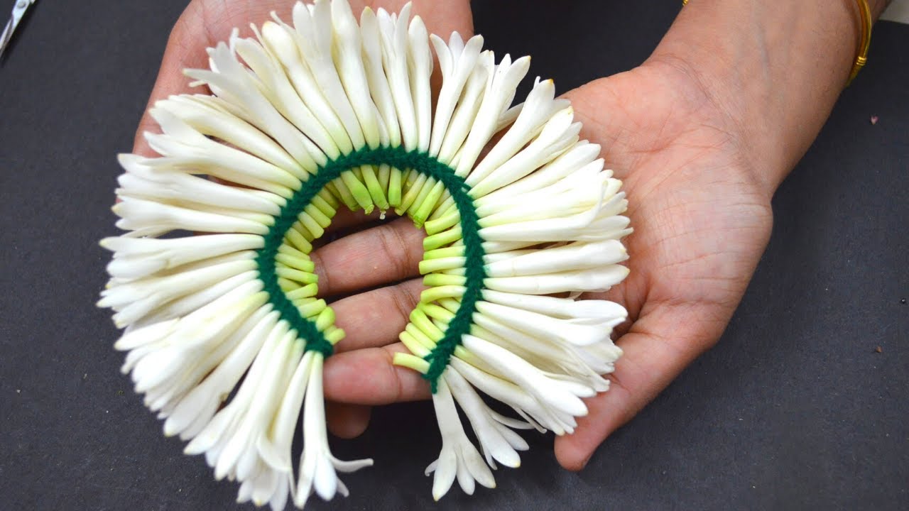 Sampangi flower string | Pinnal method flower String | Sampangi poo ...