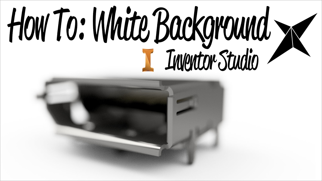 How to WHITE BACKGROUND in Inventor Studio - YouTube