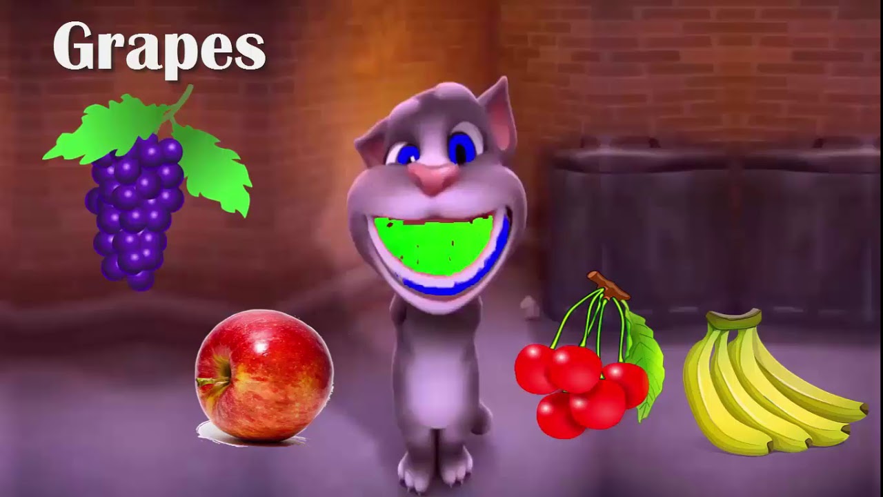 Learn Fruit Name My Talking Tom | Animation Cartoon Funny PlayGames ...