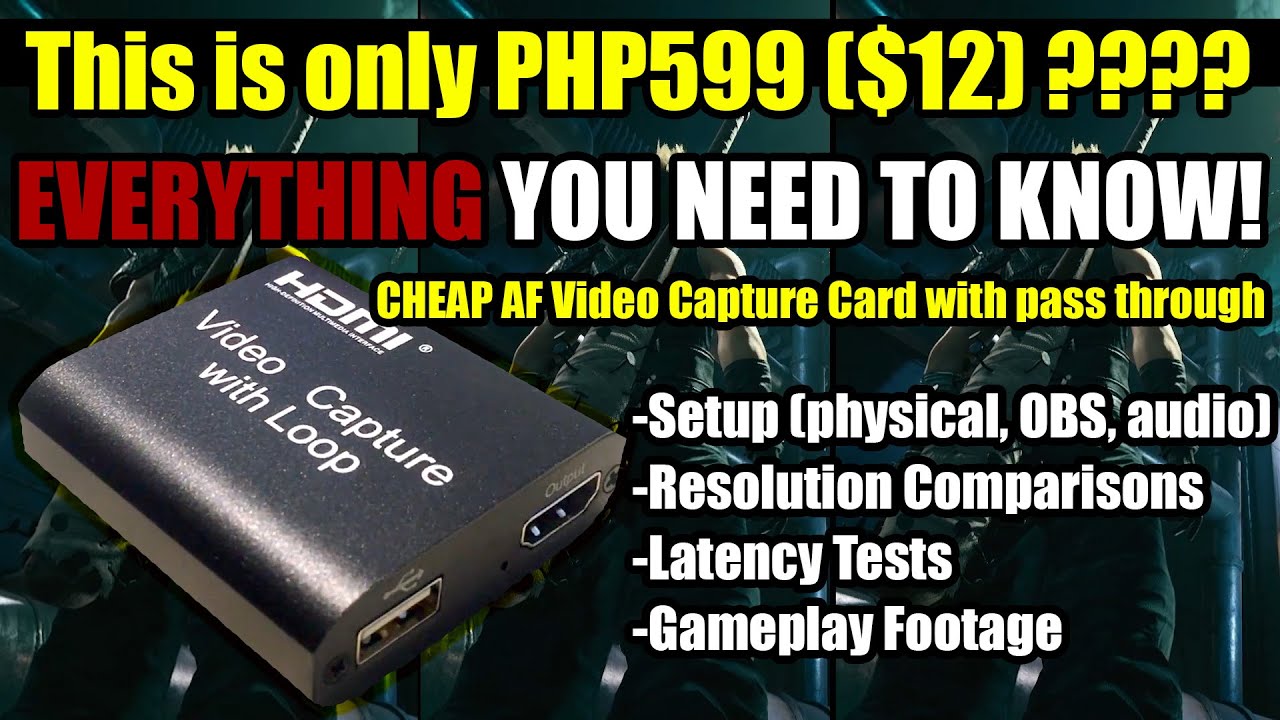 $12 Capture Card with Pass Through from SHOPEE! | EVERYTHING YOU NEED ...