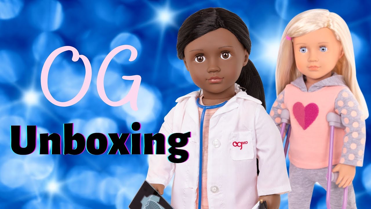 Our Generation Unboxing Doctor Doll Medicare Set Healthy Check-up and ...