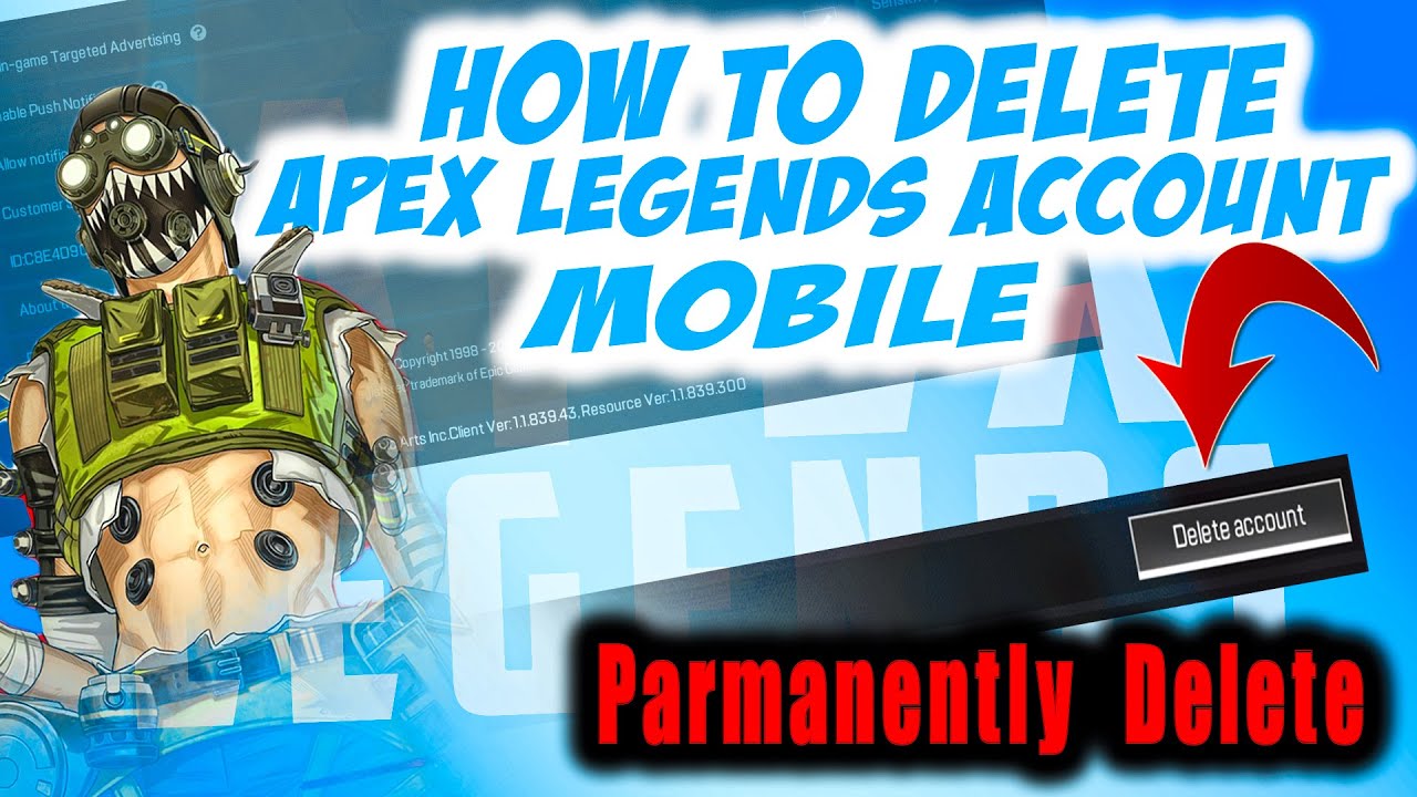 How To Delete Apex Legends Mobile Account 2022 | Apex Legends Mobile ...