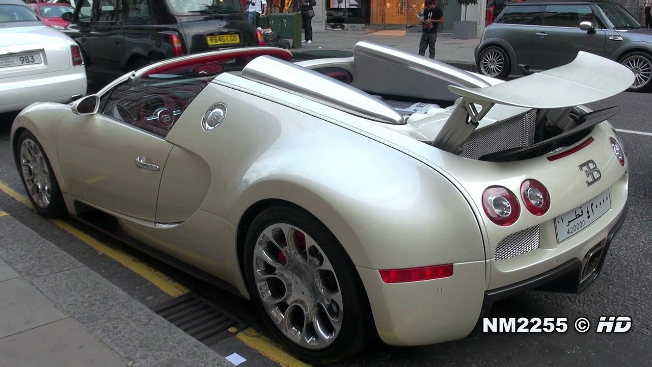 Arab Bugatti Veyron Grand Sport Starts & Sound - YouTube