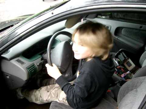 8 year old starts my car - YouTube