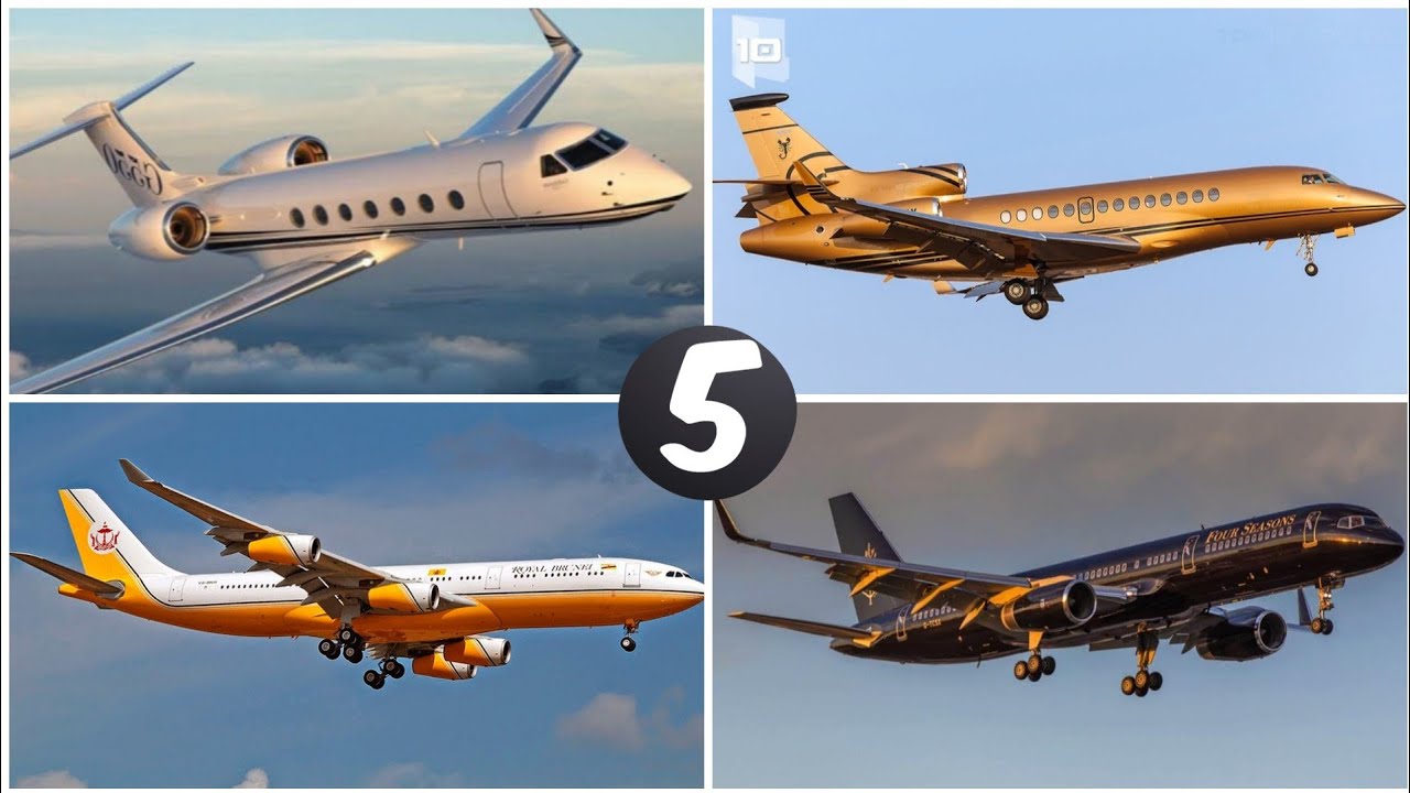 LOS 5 AVIONES PRIVADOS MAS LUJOSOS Y CAROS DEL MUNDO A 2020 - YouTube