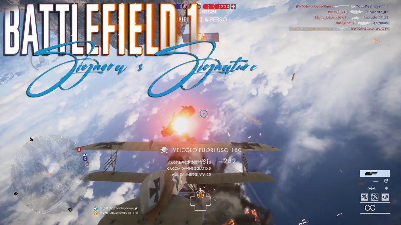Battlefield 1 : Signora' s Signature - [Best] Part 1 - PS5 - YouTube