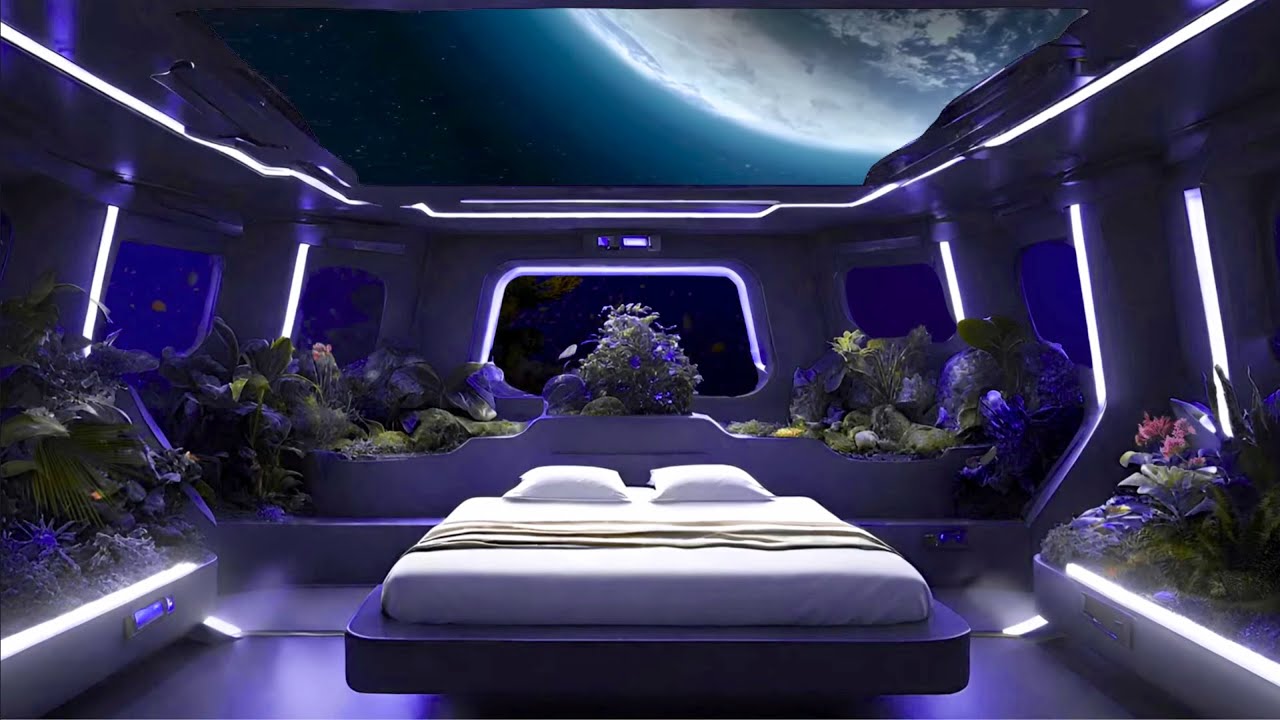 Starship Sleeping Quarters | Relax in Tropical Aquarium Chamber | Sleep ...