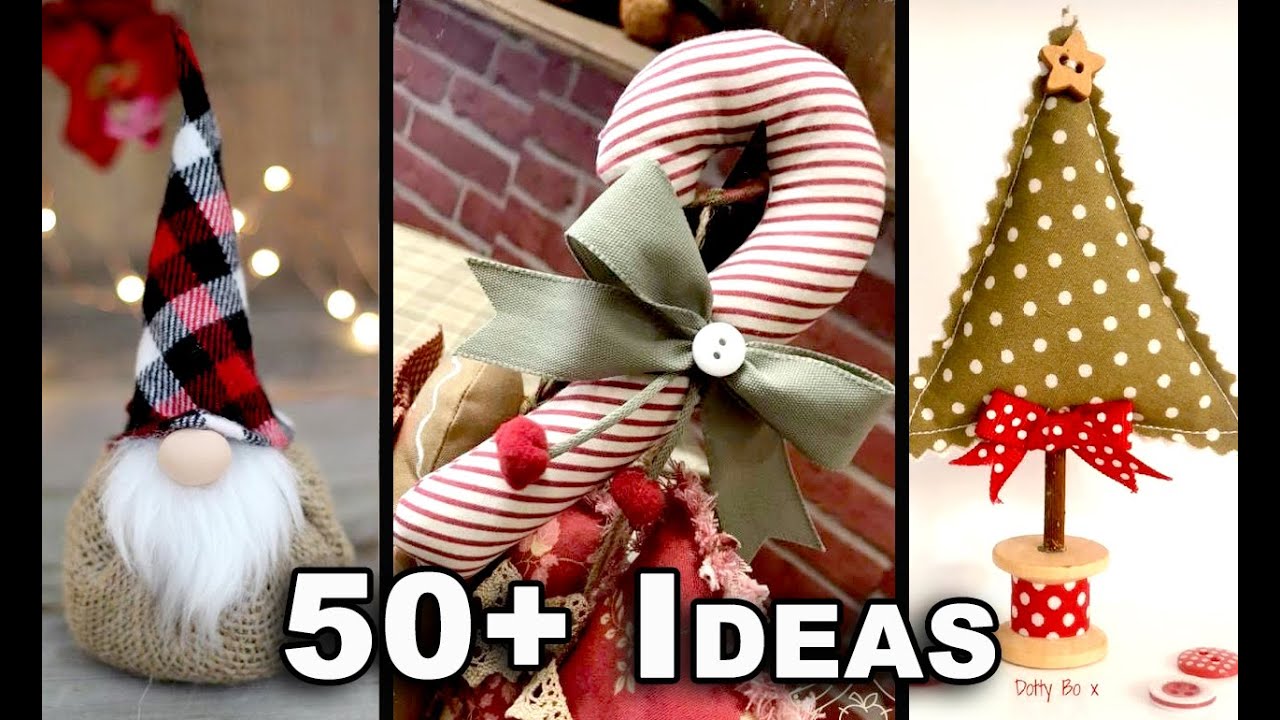 50+ Ideas for Christmas Decor Made With Fabric - YouTube