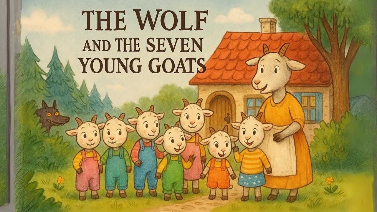 The Wolf and the Seven Young Goats|Kids Folktale - YouTube