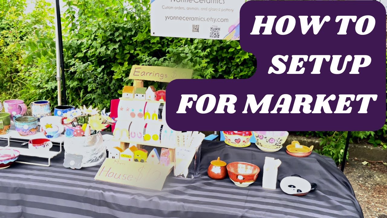 How to Set Up for Farmers Market Booth - YouTube