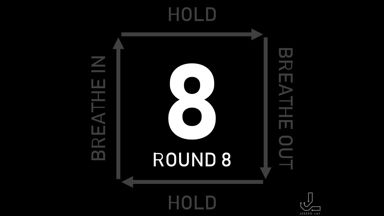 5 Minutes (8-8-8-8) Guided BOX BREATHING Meditation Exercise (with ...