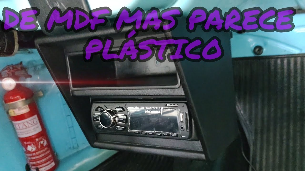 Console central do Fusca em MDF com aparência de plástico episódio 24 ...