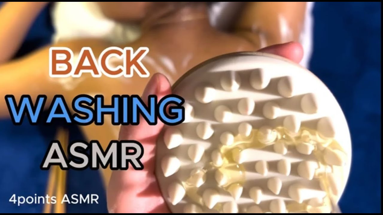 No Talking ASMR | Back Washing & Back Massage - YouTube