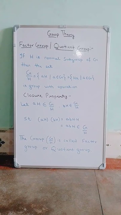 Factor Group Or Quotient Group(Part -1)/Group Theory/CUET/IIT JAM/BSC/CMI/NBHM/Abstract Algebra ...