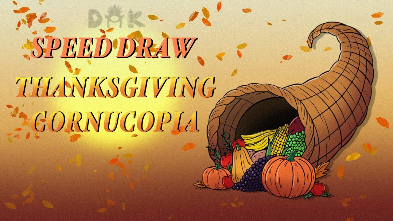 Thanksgiving Cornucopia Speed Draw | Procreate Digital Art - YouTube
