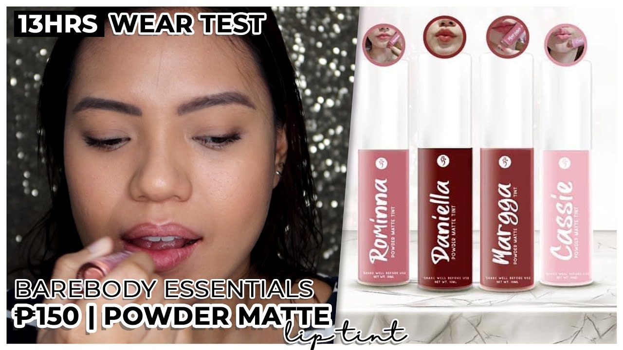 POWDER MATTE LIP TINT NG BAREBODY ESSENTIALS - YouTube
