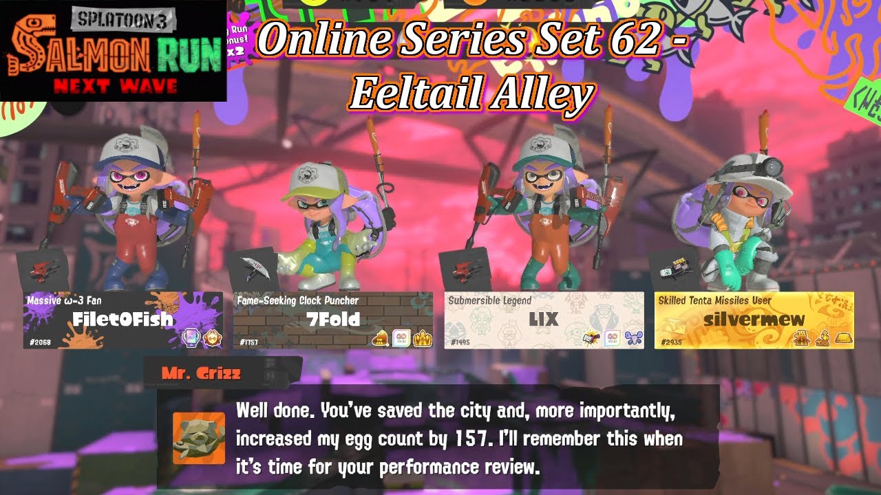 Splatoon 3: Online Series Set 62 - Eeltail Alley Big Run - YouTube